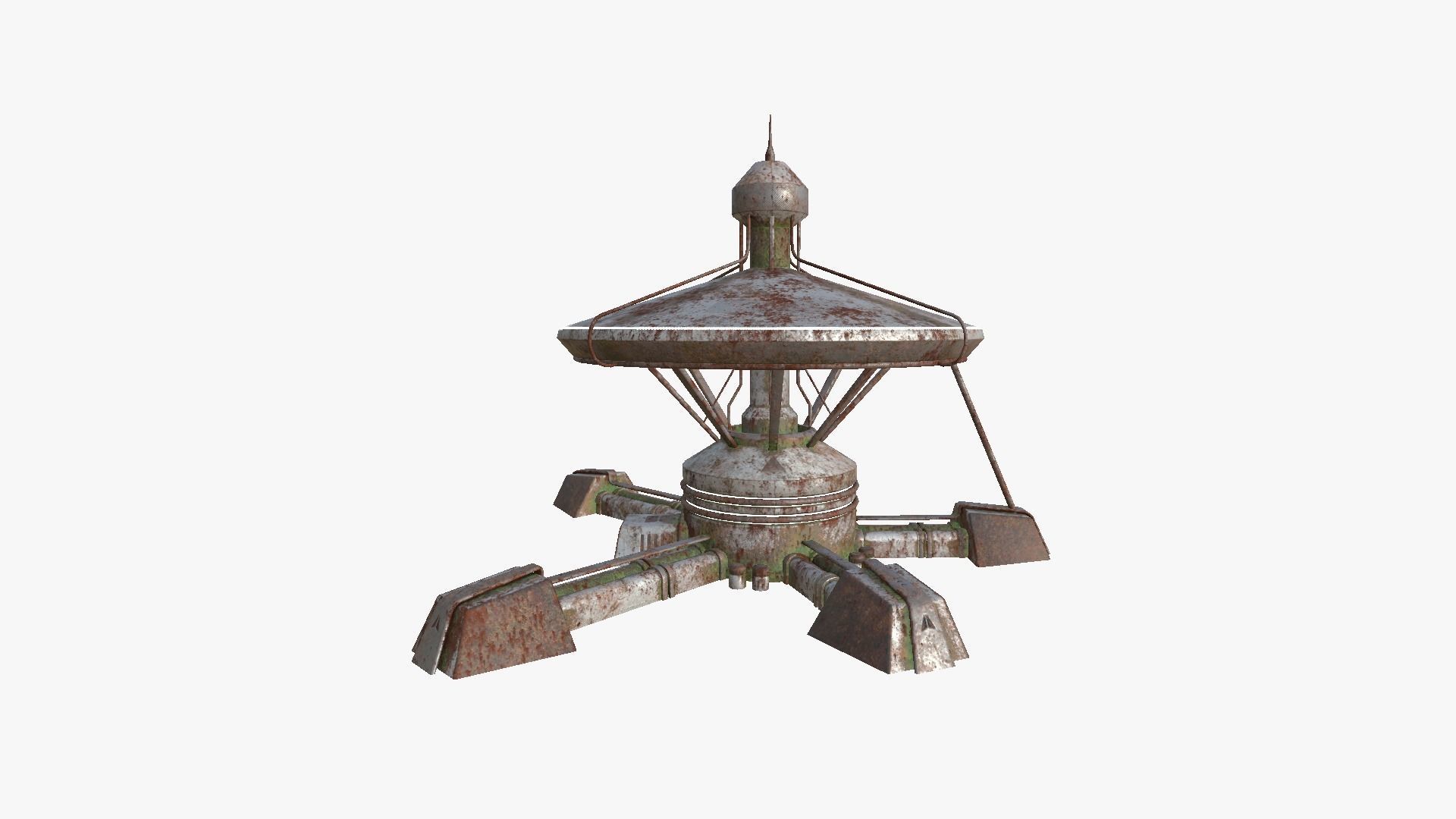 3D model SciFi Facility C10 Abandoned - Sci Fi Exterior Design VR / AR ...