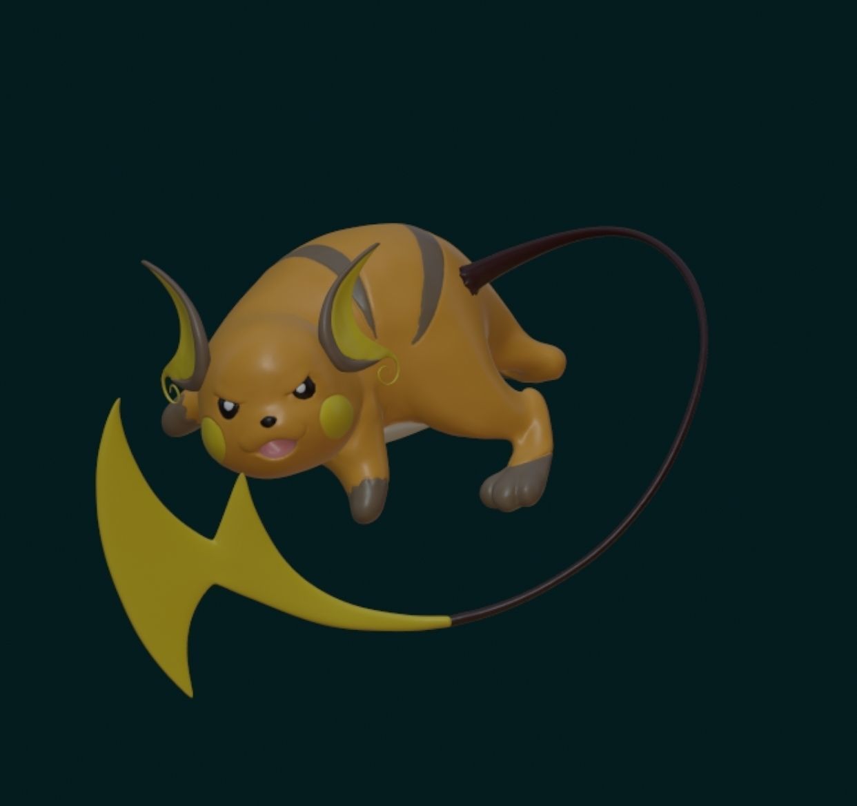 RAICHU POKEMON HIGH-RES 3D model 3D printable | CGTrader