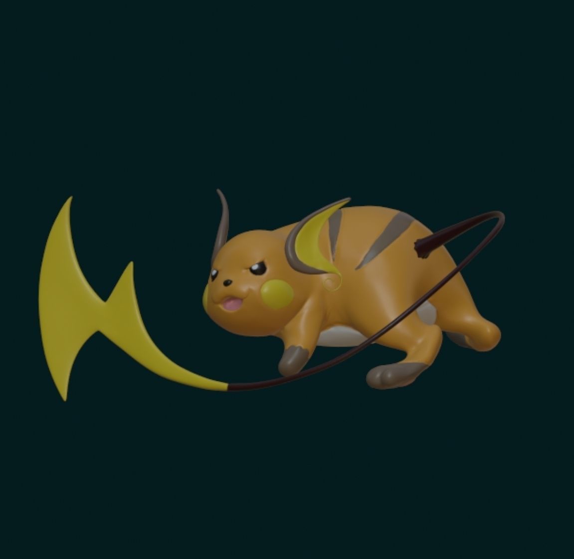 RAICHU POKEMON HIGH-RES 3D model 3D printable | CGTrader