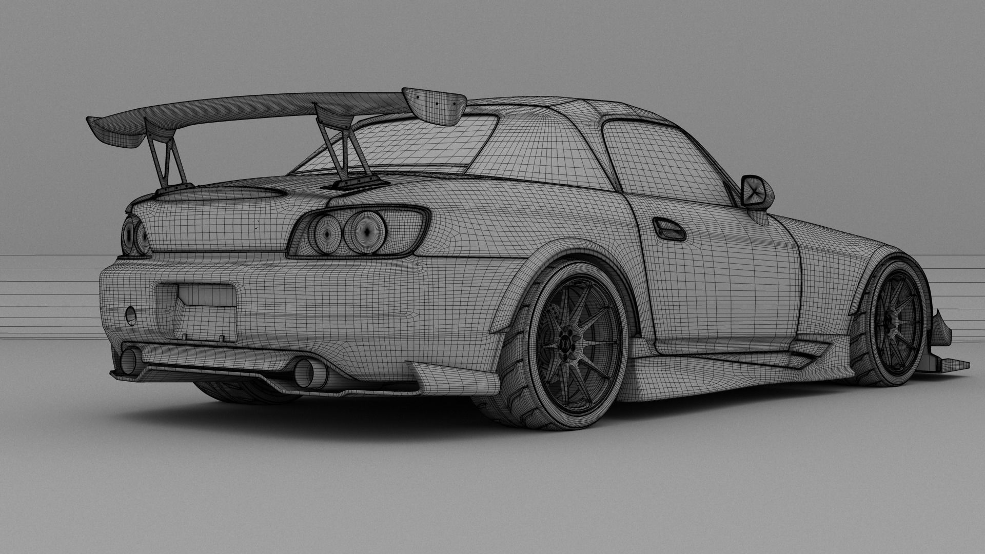 Honda S2ooo AP1 Voltex 3D model | CGTrader