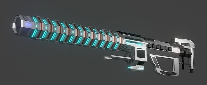 Railgun 3D model | CGTrader