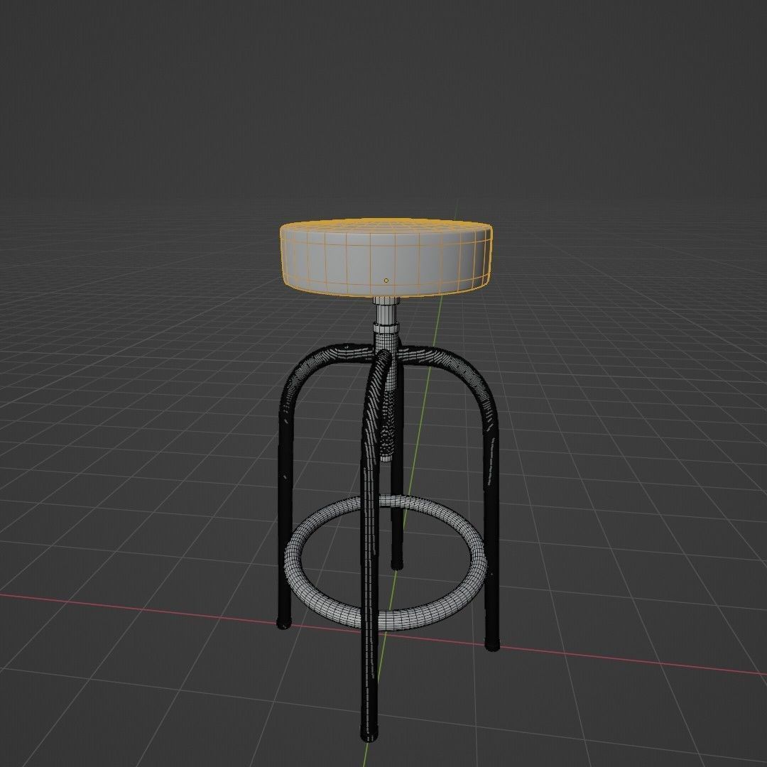 Circle Stool Chair 3D model | CGTrader