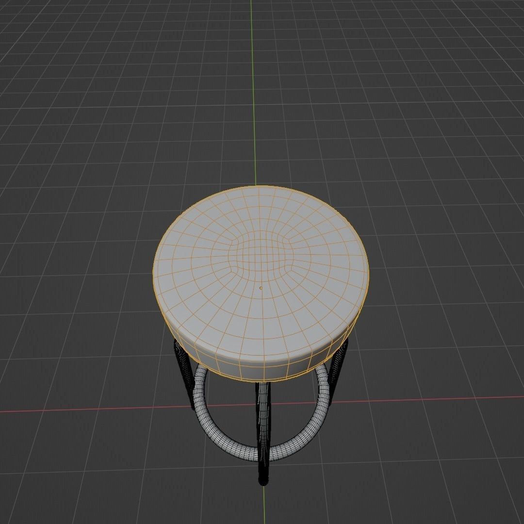 Circle Stool Chair 3D model | CGTrader