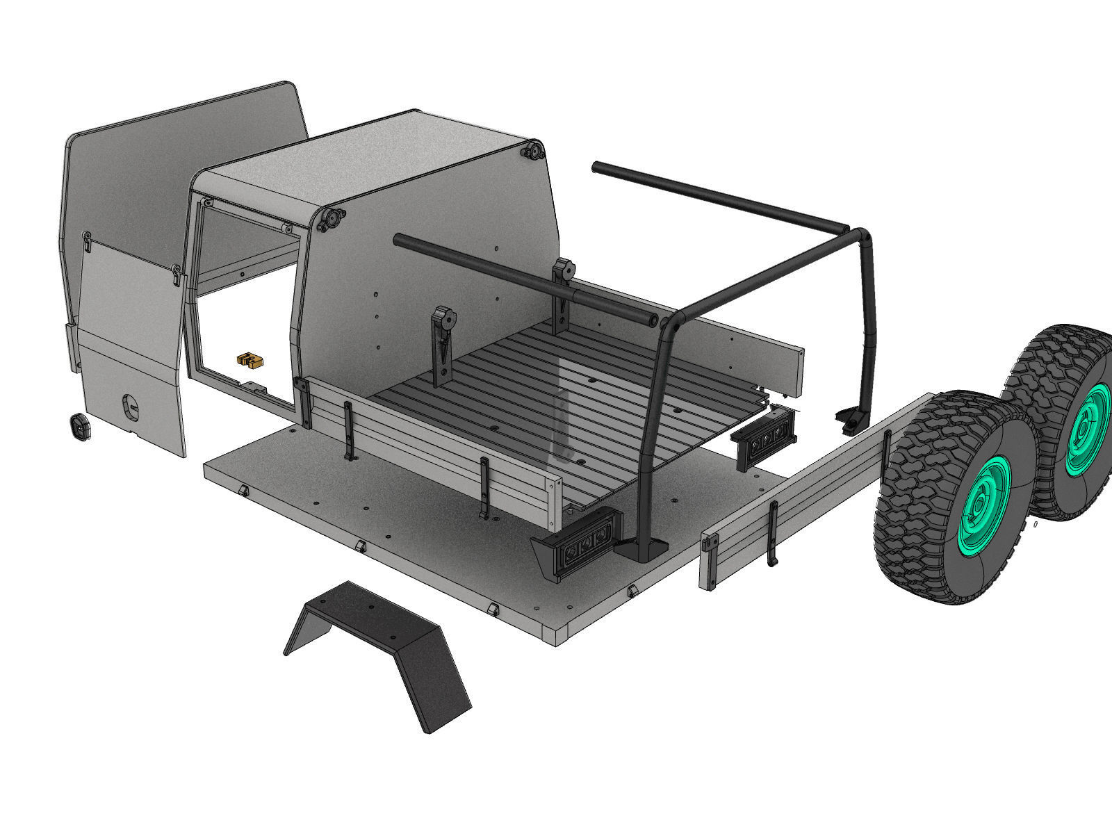 TOYOTA LAND CRUISER LC 75 OFF ROAD RC BODY FOR 1 TO 10 SCALE 3D model ...