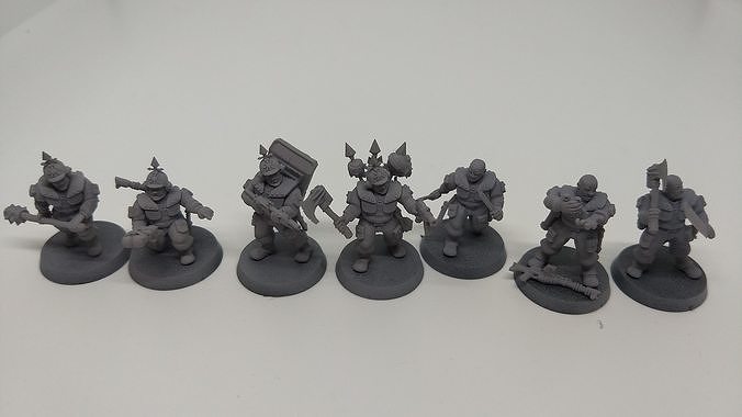 Hive-City Guard Blooded and Cultist Kill Team Bits 3D model 3D ...