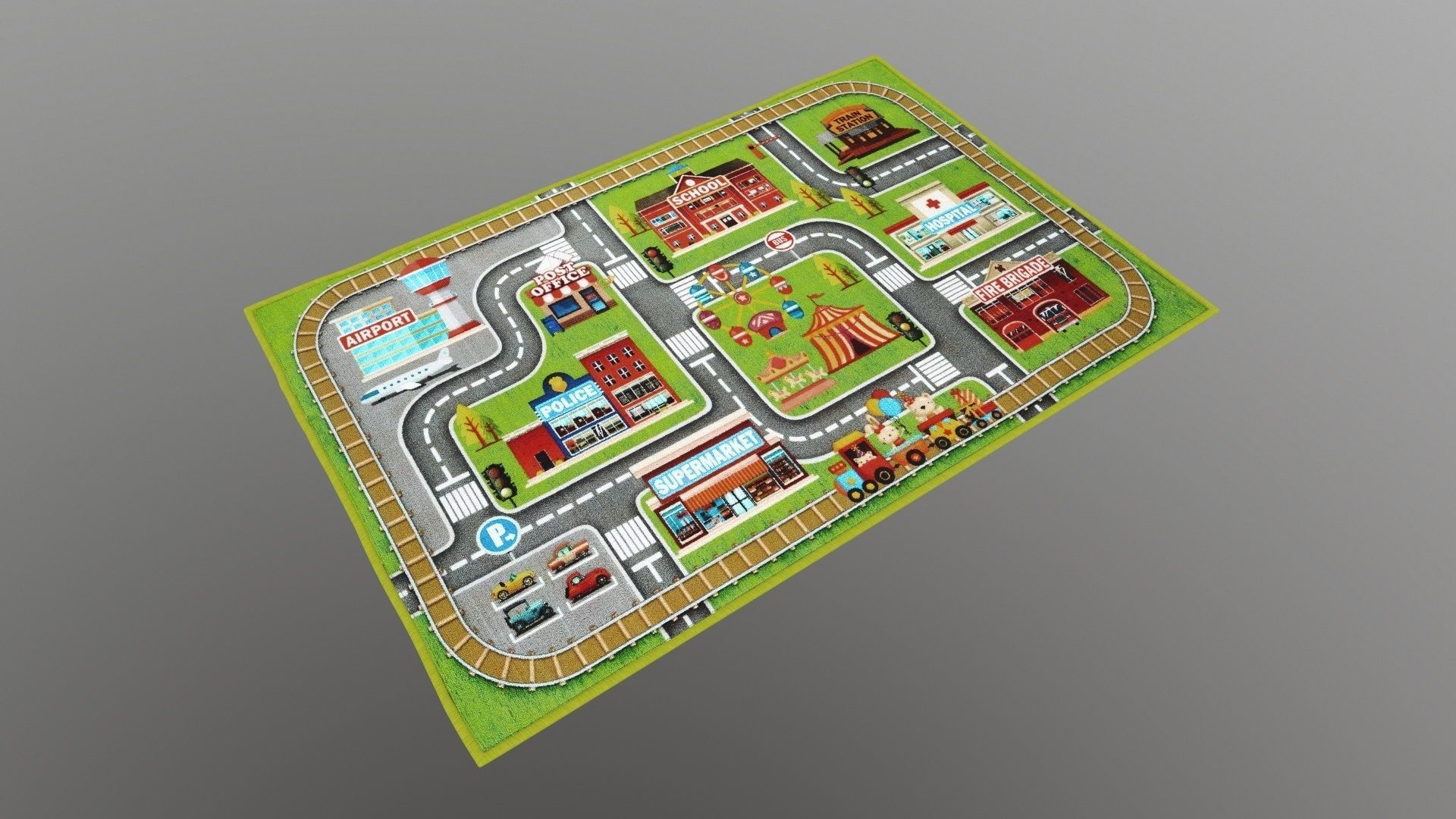 Kids Play Mat 3D model | CGTrader