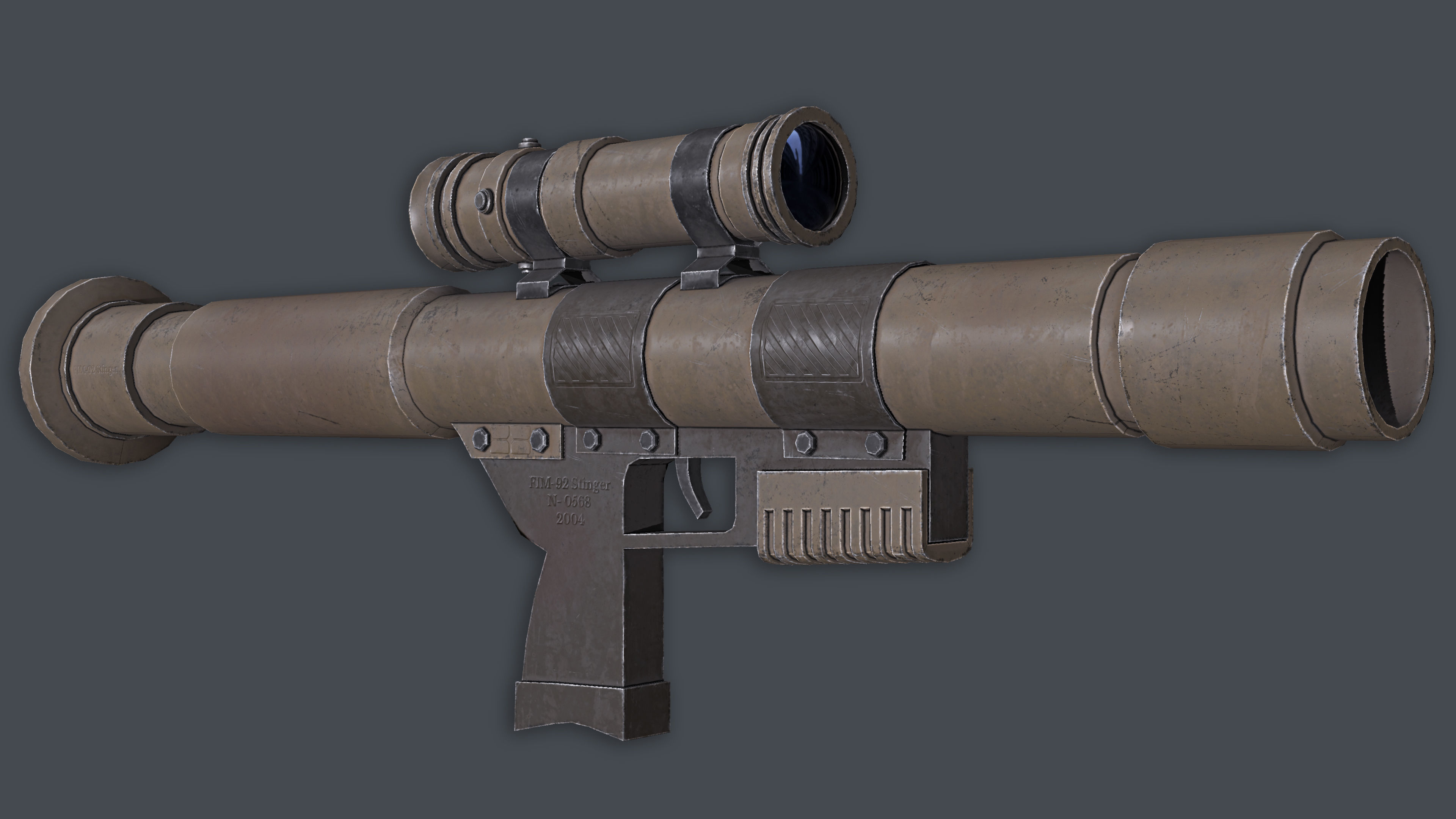 3D model Rocket Launcher Game Ready 2 VR / AR / low-poly | CGTrader