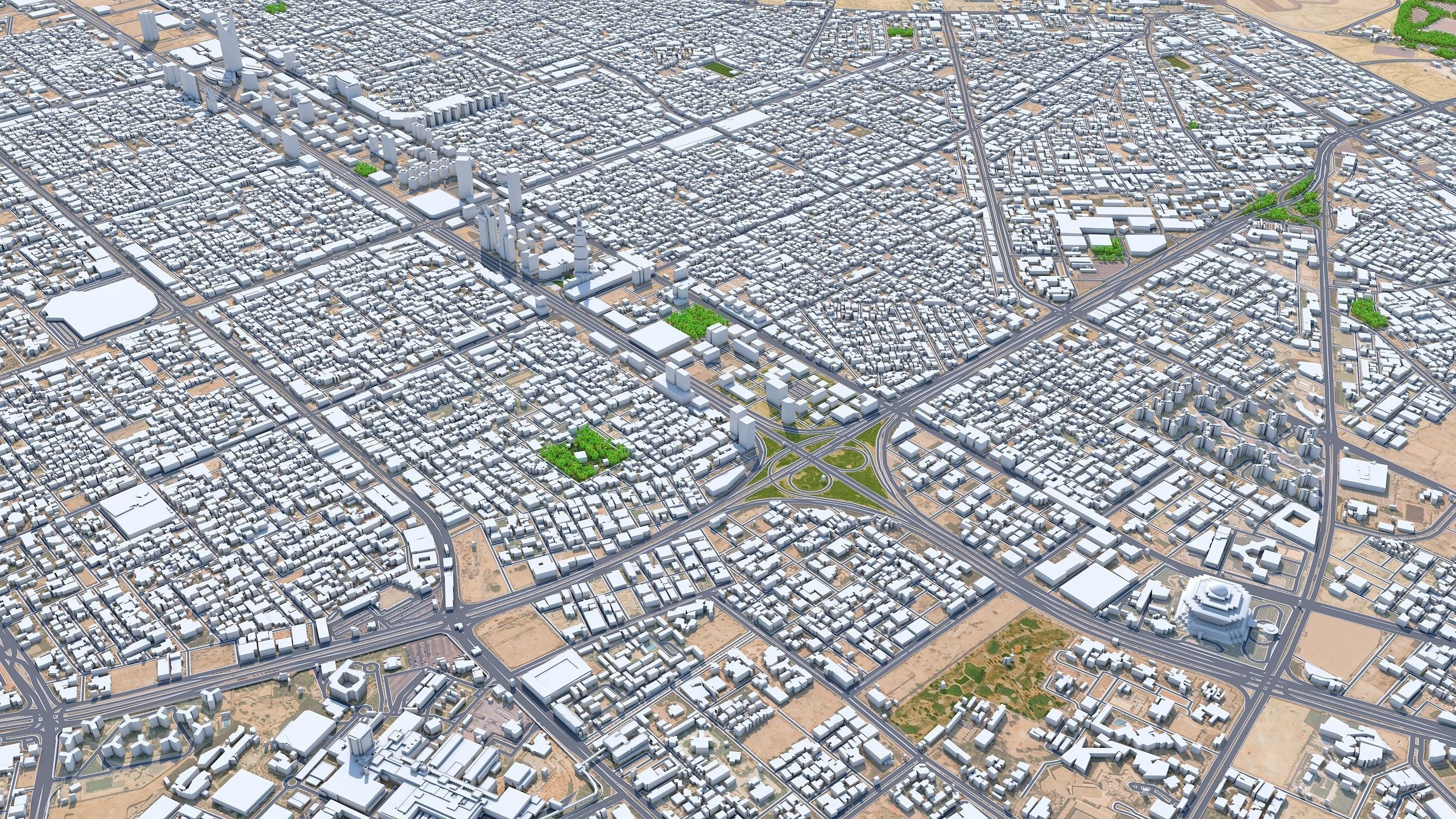 3D model Riyadh Downtown Saudi Arabia VR / AR / low-poly | CGTrader