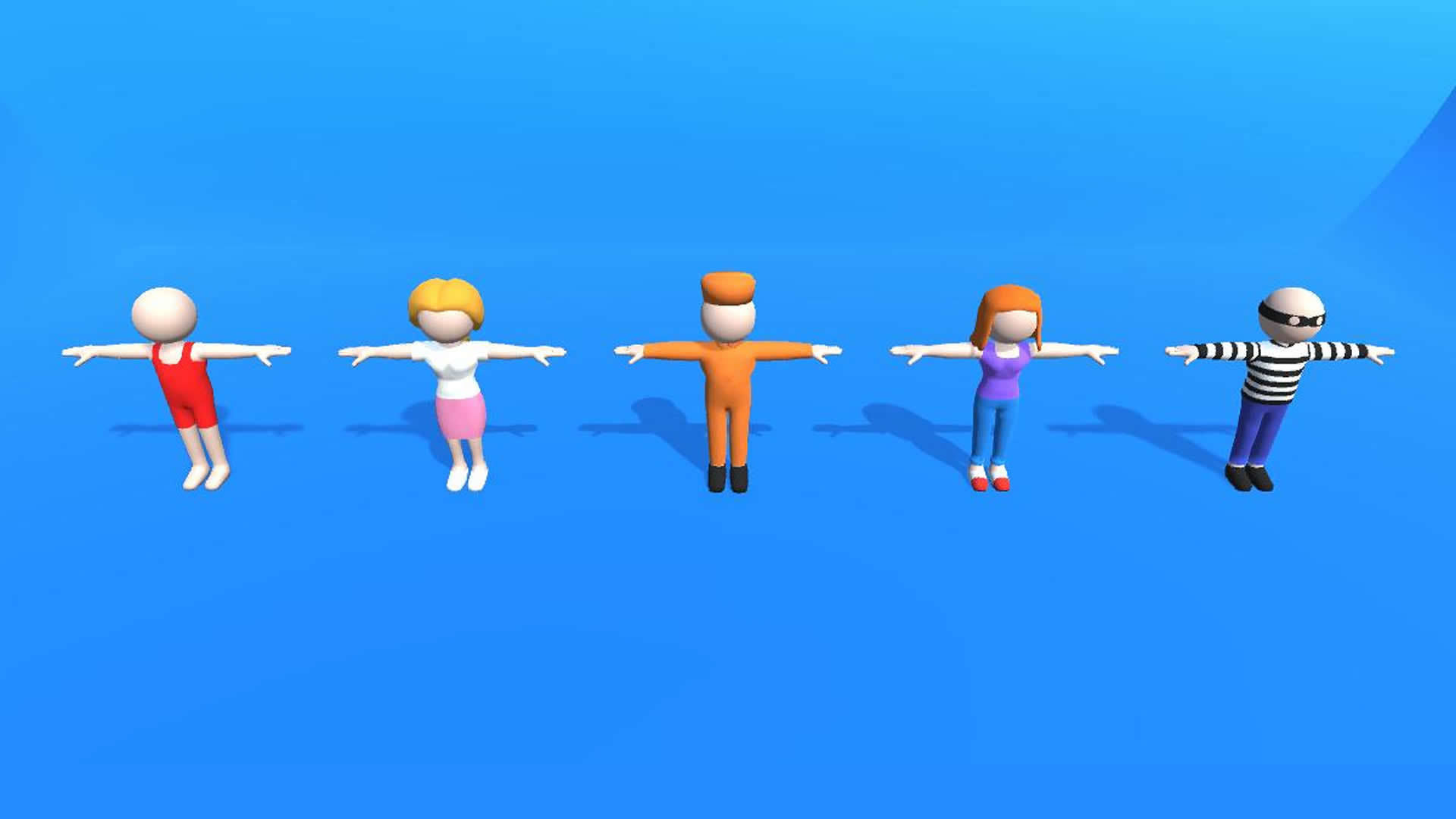 3D model Lowpoly Stickman Characters HyperCasual Jobs - Sports-Boy ...