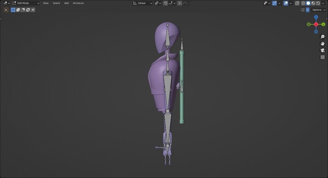 Futuristic Training Bot 3D model rigged | CGTrader