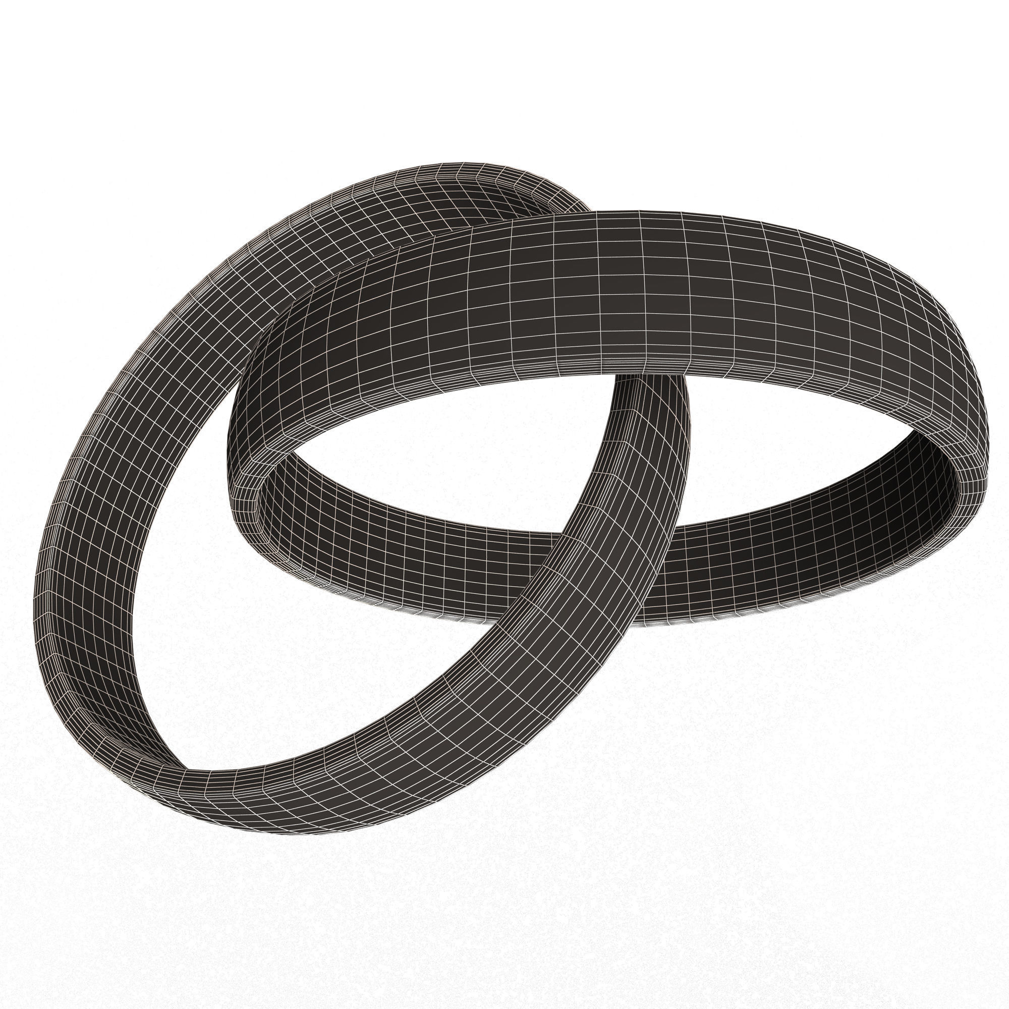 3D model Wedding Rings VR / AR / low-poly | CGTrader