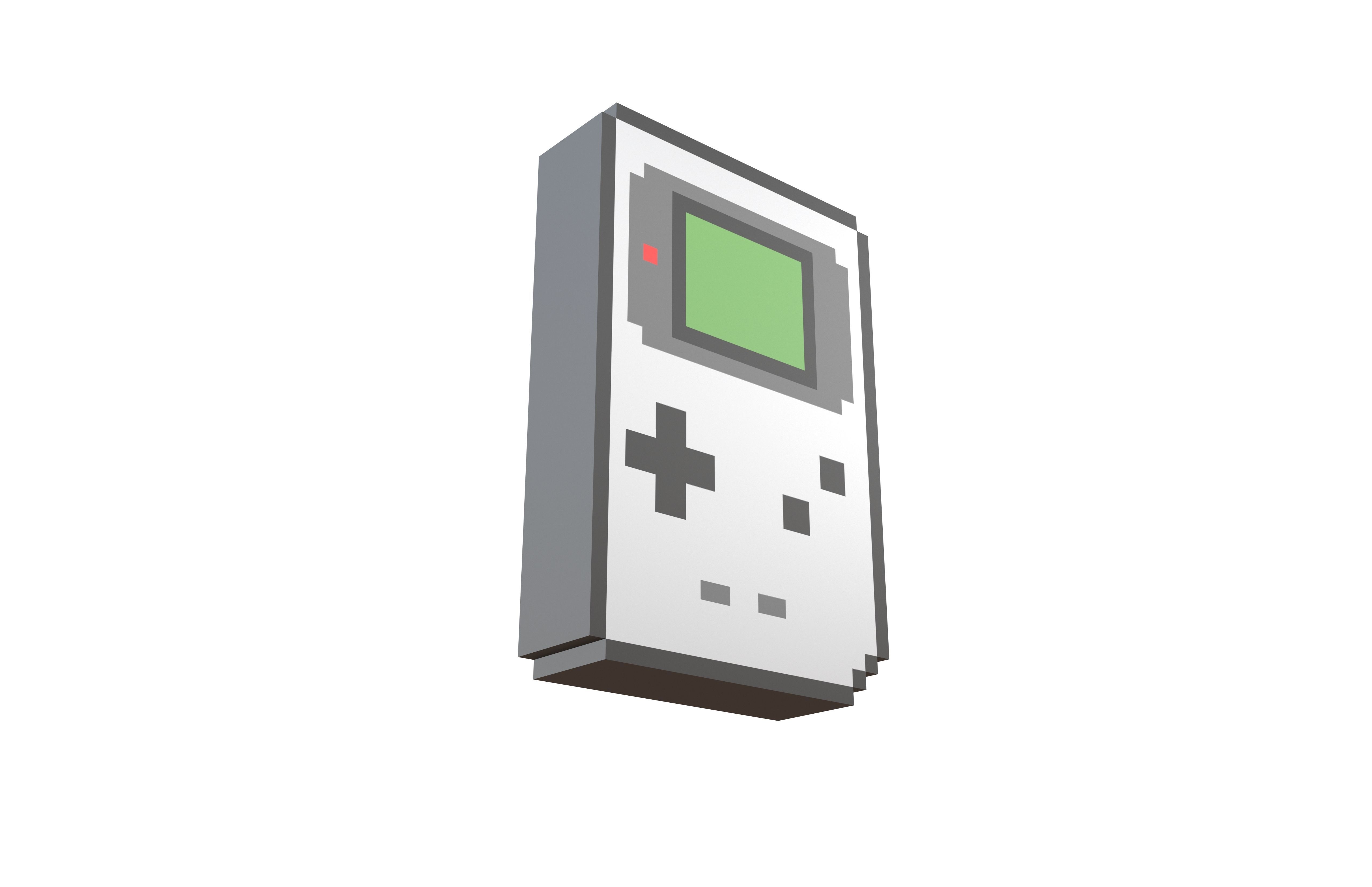 3D model Pixel Gameboy v1 009 VR / AR / low-poly | CGTrader