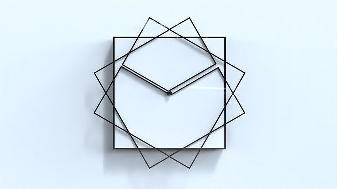wall clock home decoration set - 14 pcs 3D model | CGTrader