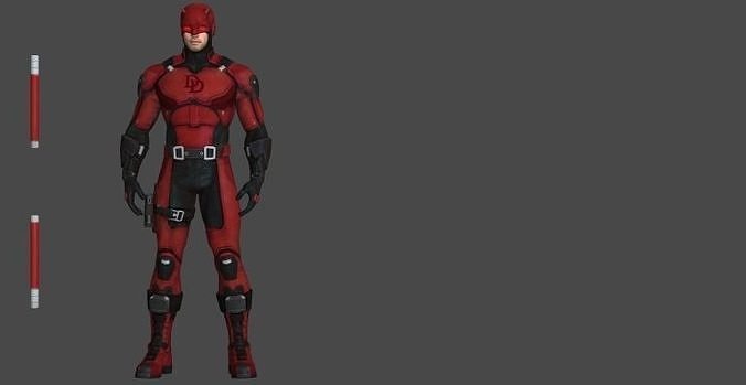 Daredevil 3D model rigged | CGTrader