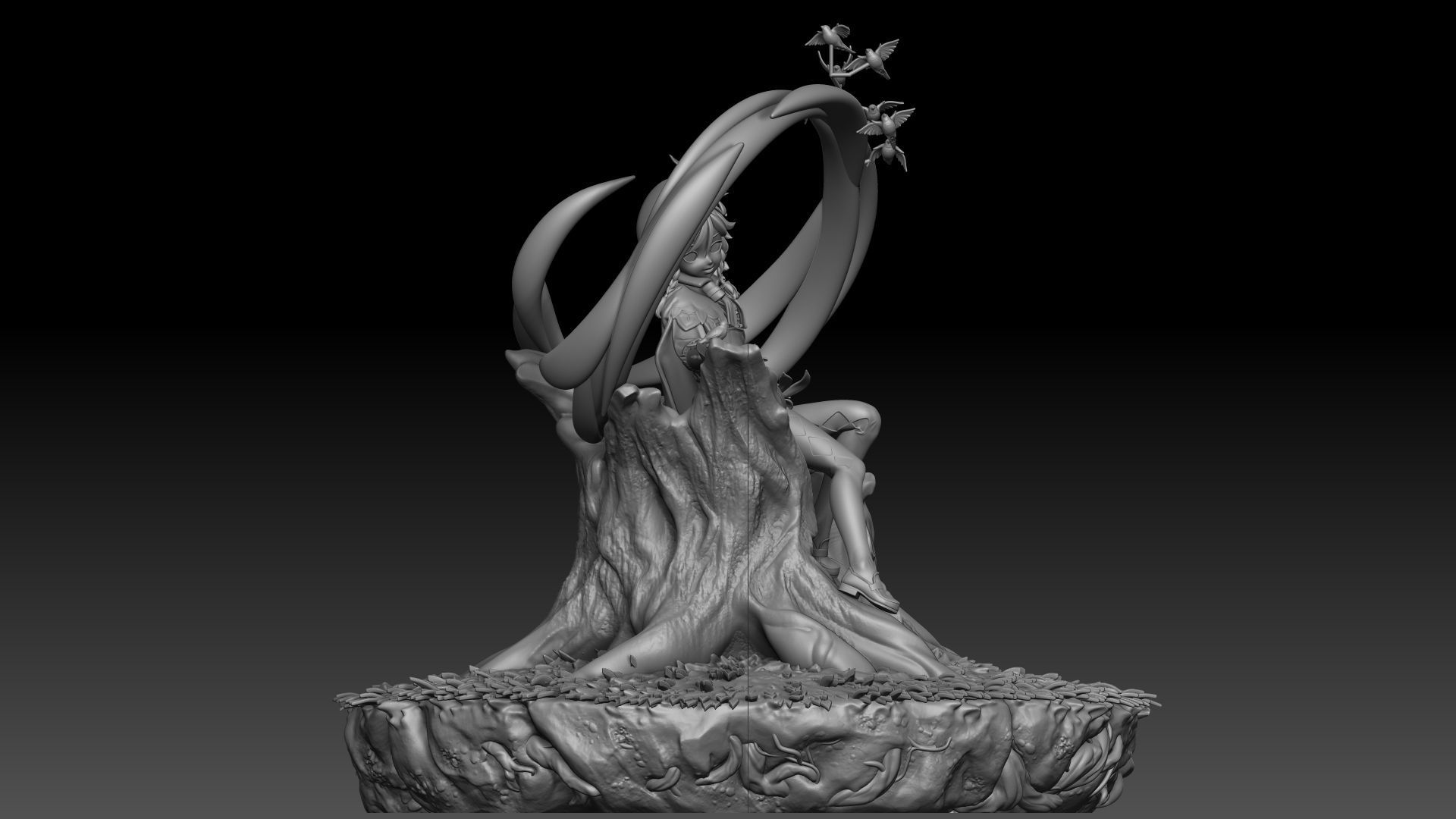 Genshin Impact Venti 3D model 3D printable | CGTrader