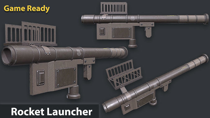 3D model Rocket Launcher Game Ready 3 VR / AR / low-poly | CGTrader