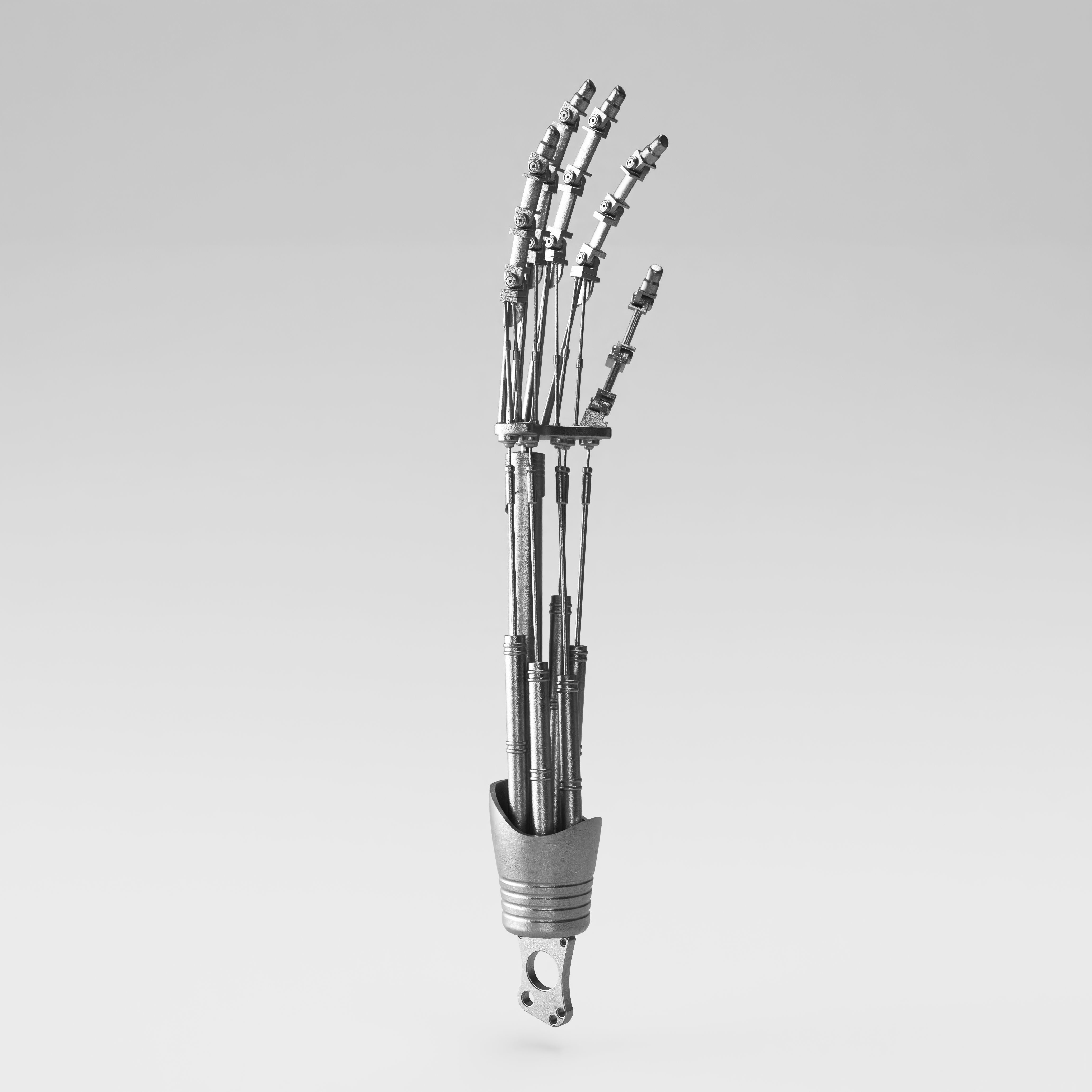 Robotic Metal Mechanical Arm 3D model | CGTrader