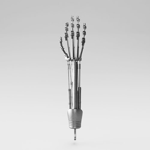 Robotic Metal Mechanical Arm 3D model | CGTrader