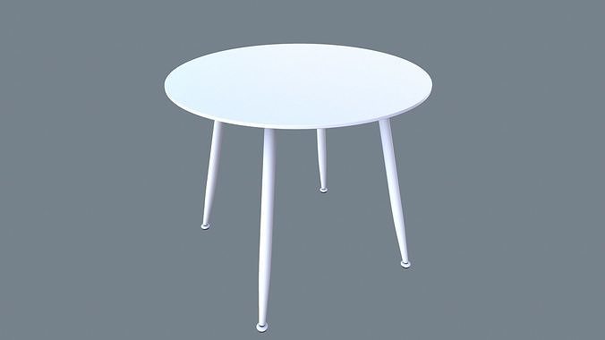 Round Table 3D model | CGTrader