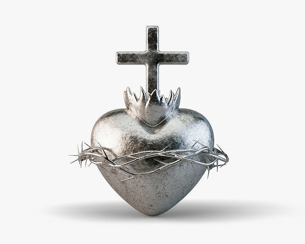 Sacred Heart Symbol 3D model | CGTrader