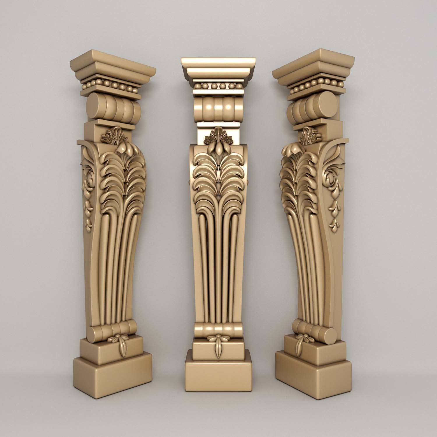 bracket classic brackets 3D model | CGTrader