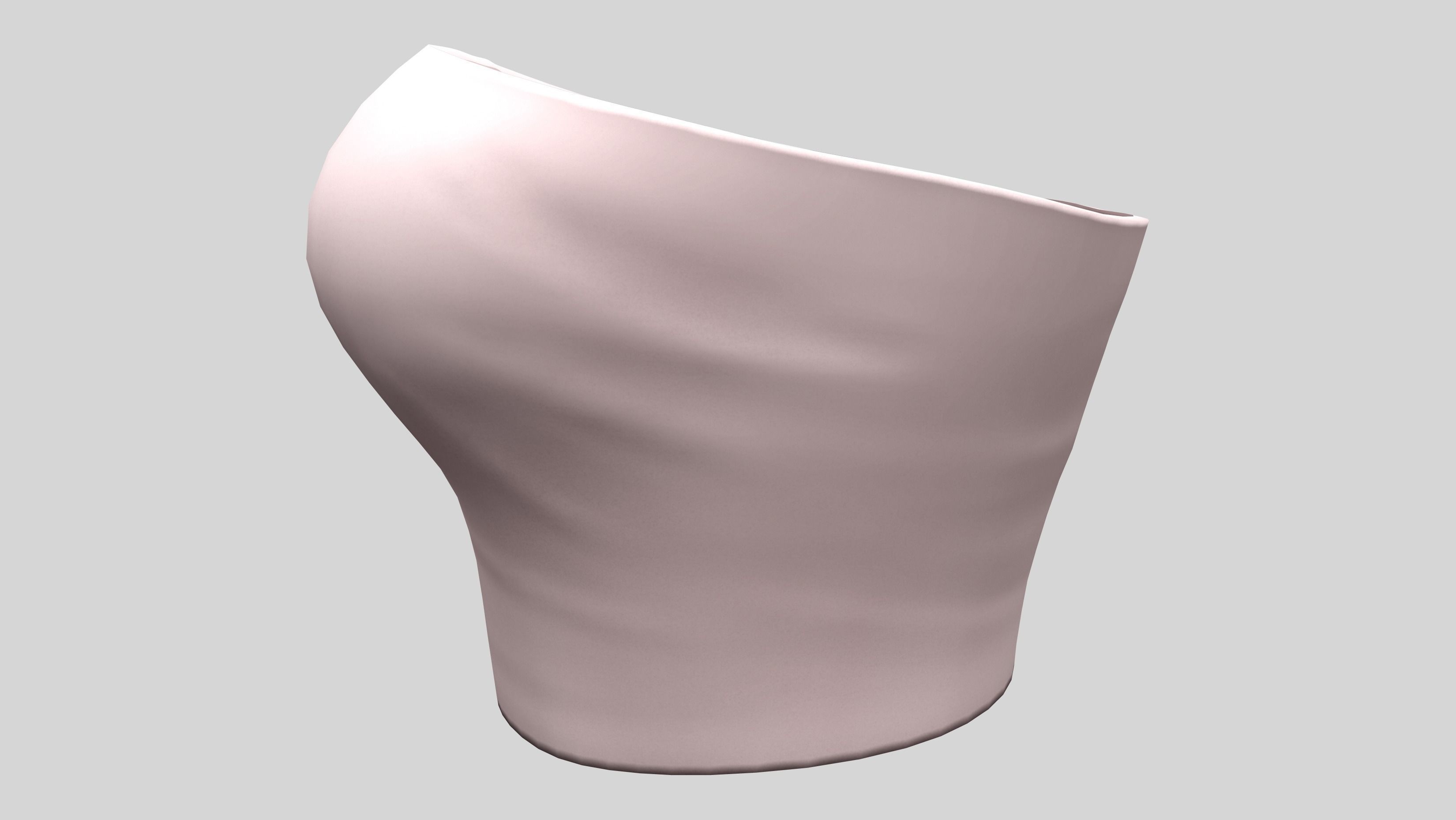 3D model Pink Tube Top VR / AR / low-poly | CGTrader