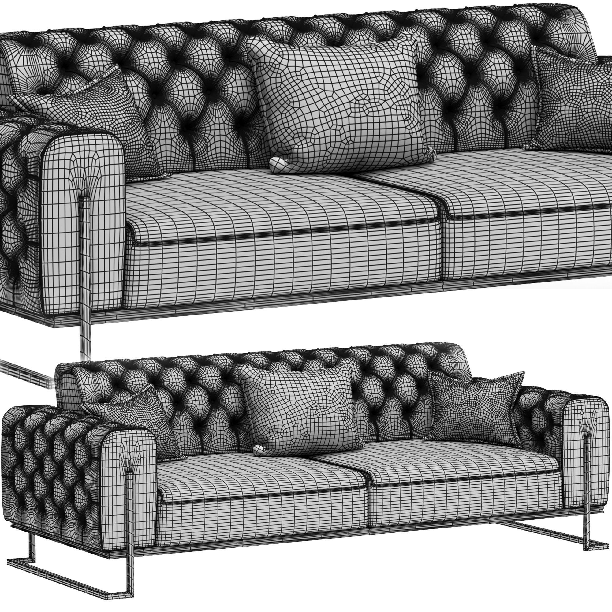 ZURICH SOFA SET 3D model | CGTrader