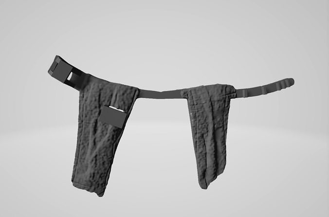 Blade loincloth accesory -vintage version- 3D model 3D printable | CGTrader