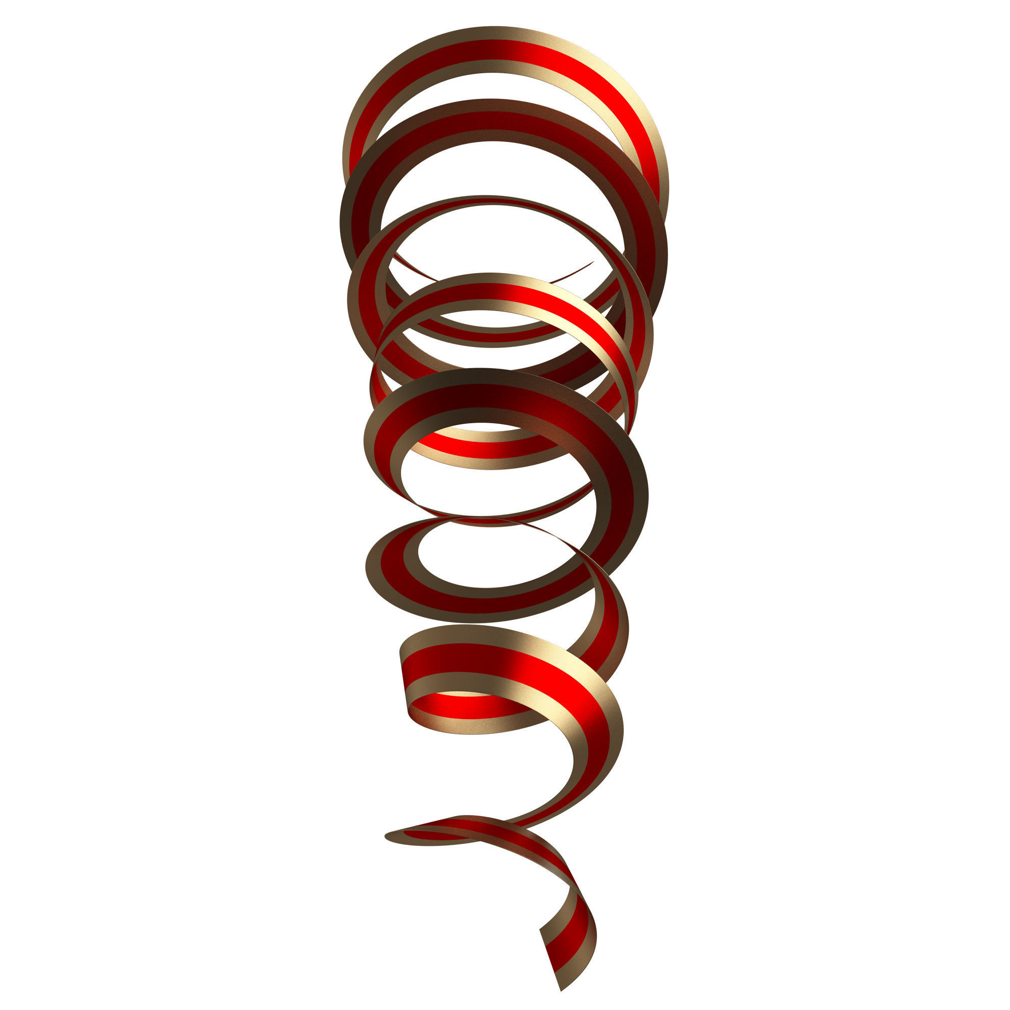 3D model Curly Ribbon VR / AR / low-poly | CGTrader