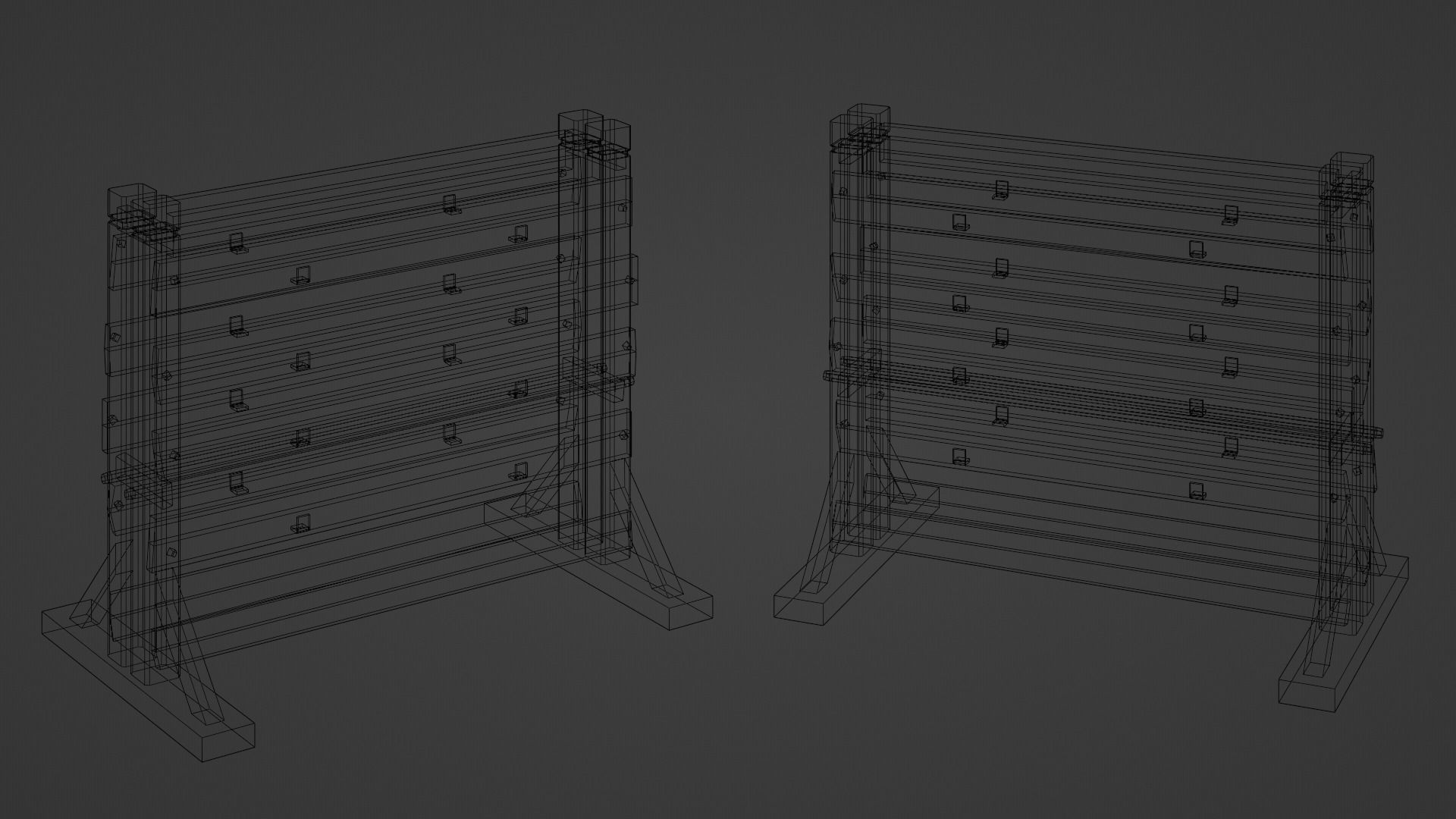 Medieval Weapon Racks free VR / AR / low-poly 3D model | CGTrader