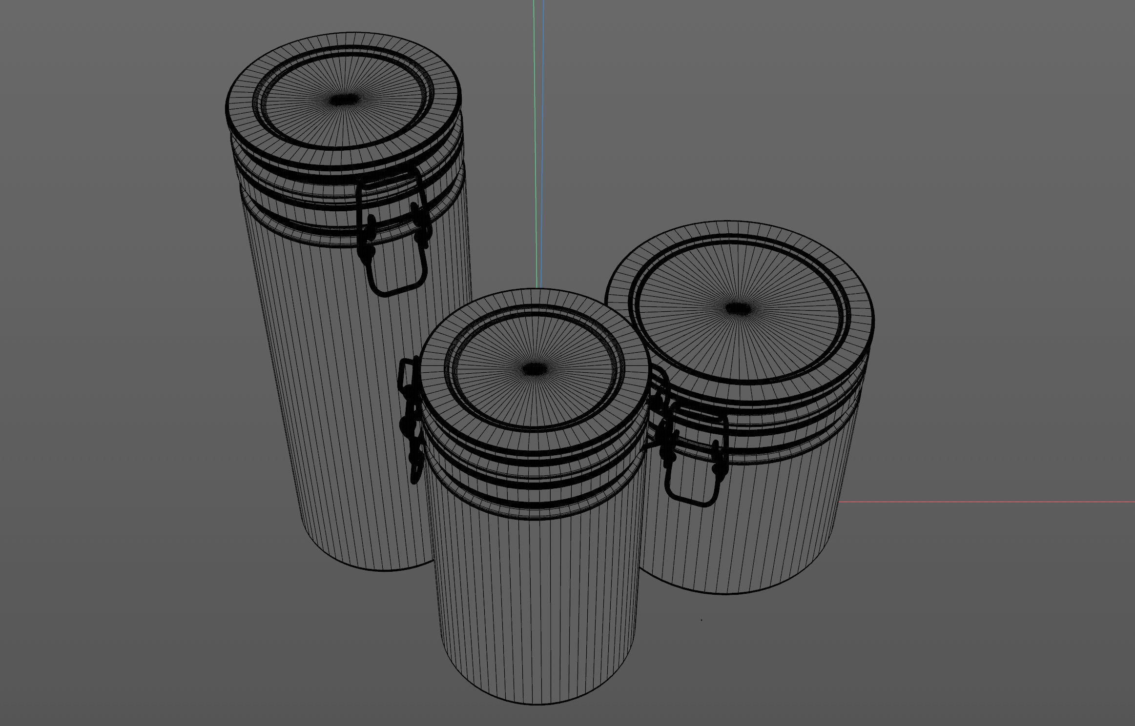 ceramic storage jars 3D model | CGTrader