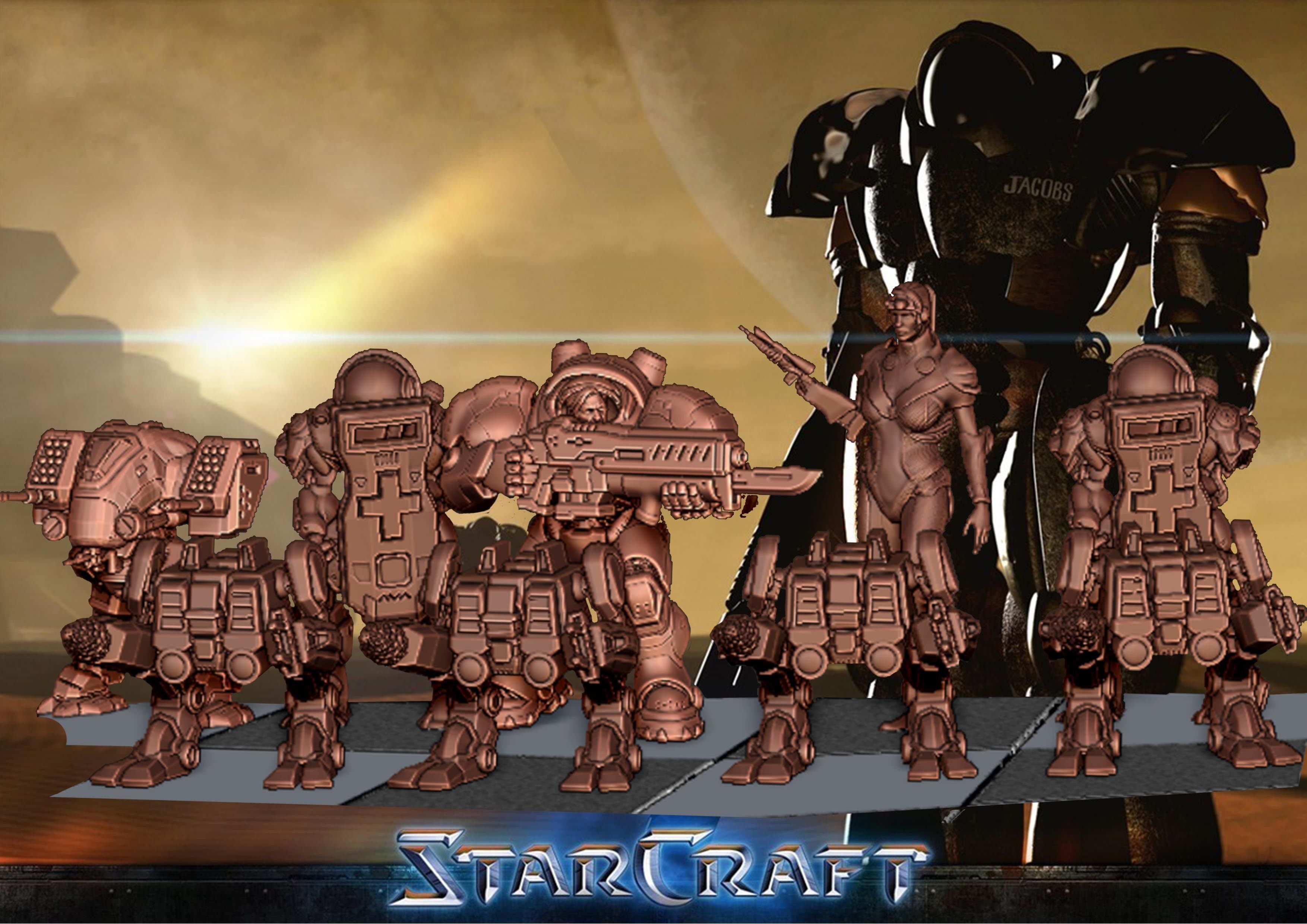 chess set inspired from StarCraft 3D model 3D printable | CGTrader