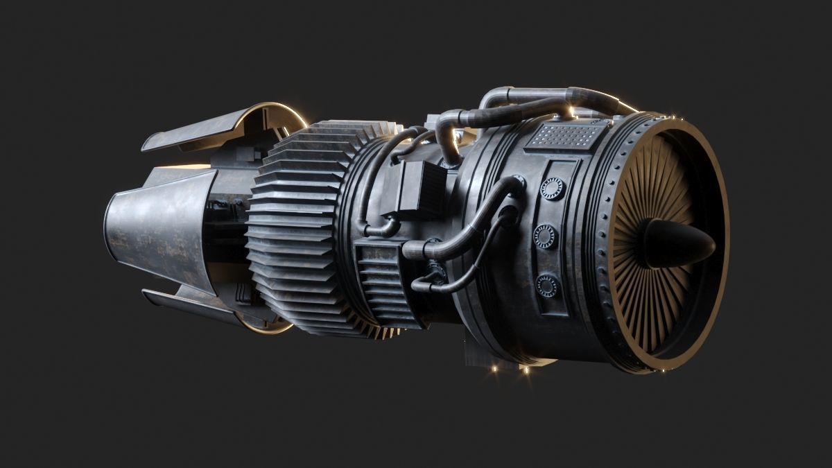 Engine Sci-fi 3D model | CGTrader