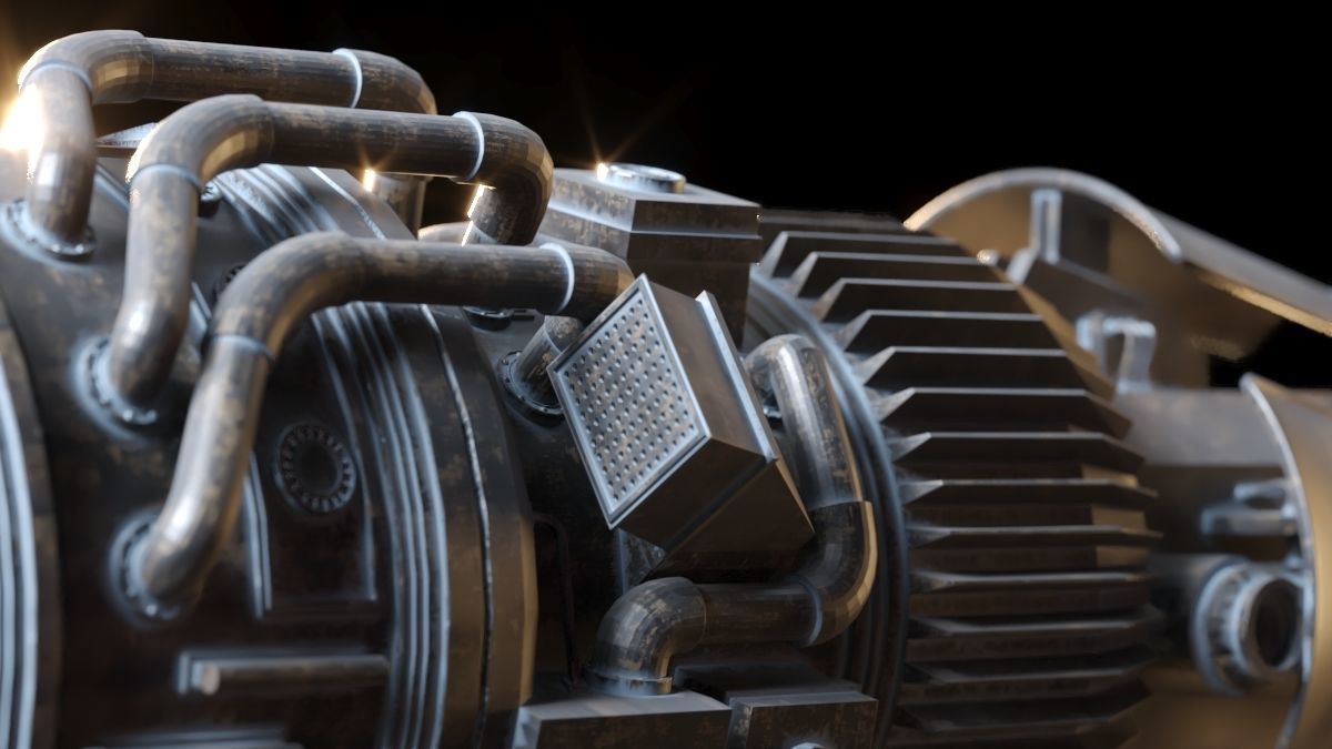Engine Sci-fi 3D model | CGTrader