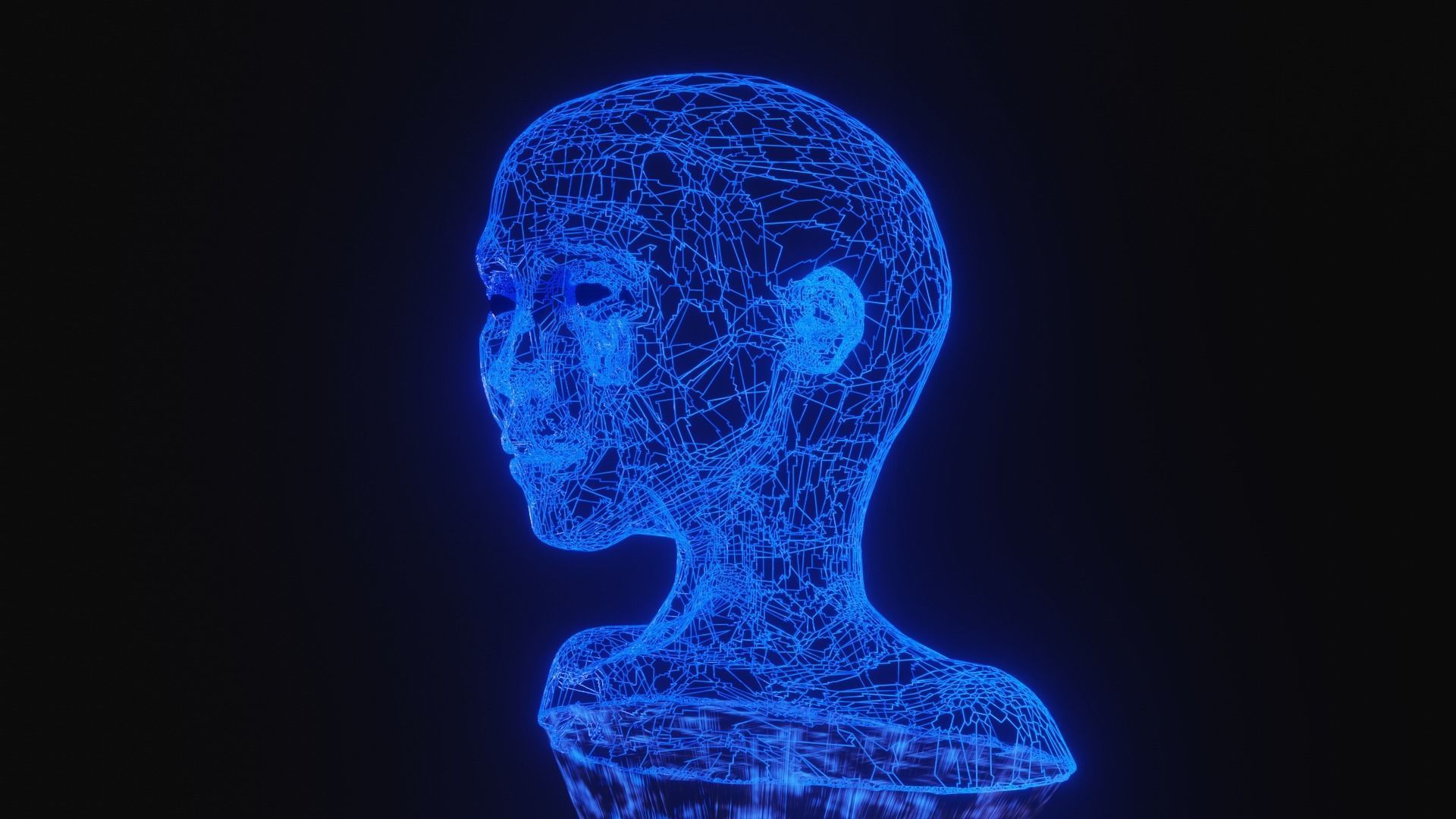 3D model Sci-fi human scan projection VR / AR / low-poly | CGTrader