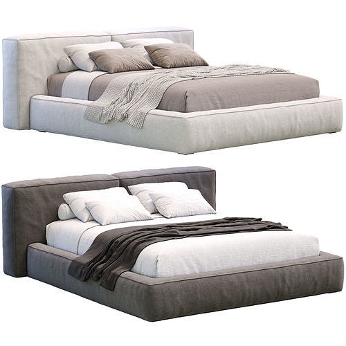 Fluff Bed By Bonaldo 3D model | CGTrader