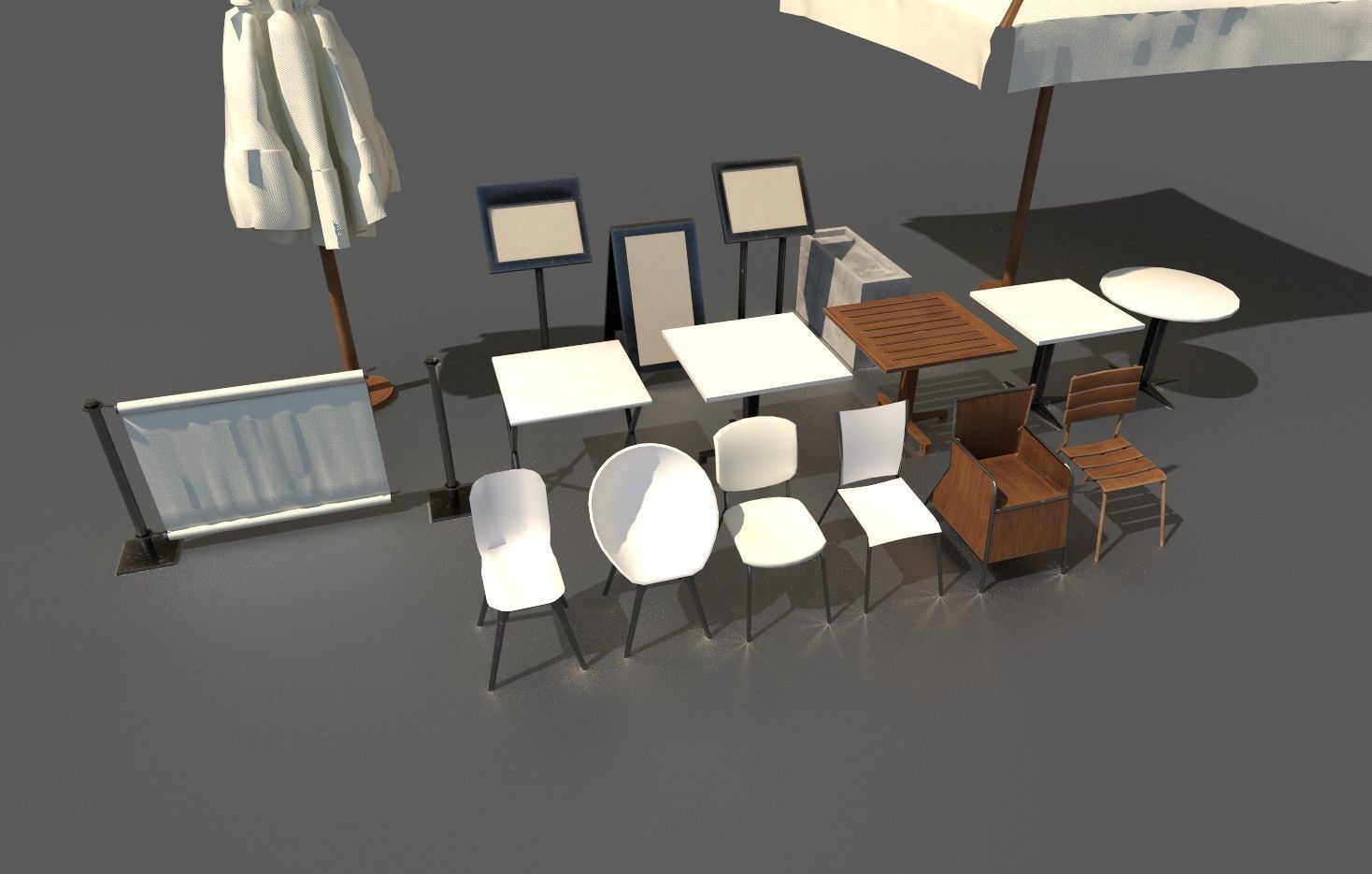 3D model Modular Restaurant props VR / AR / low-poly | CGTrader