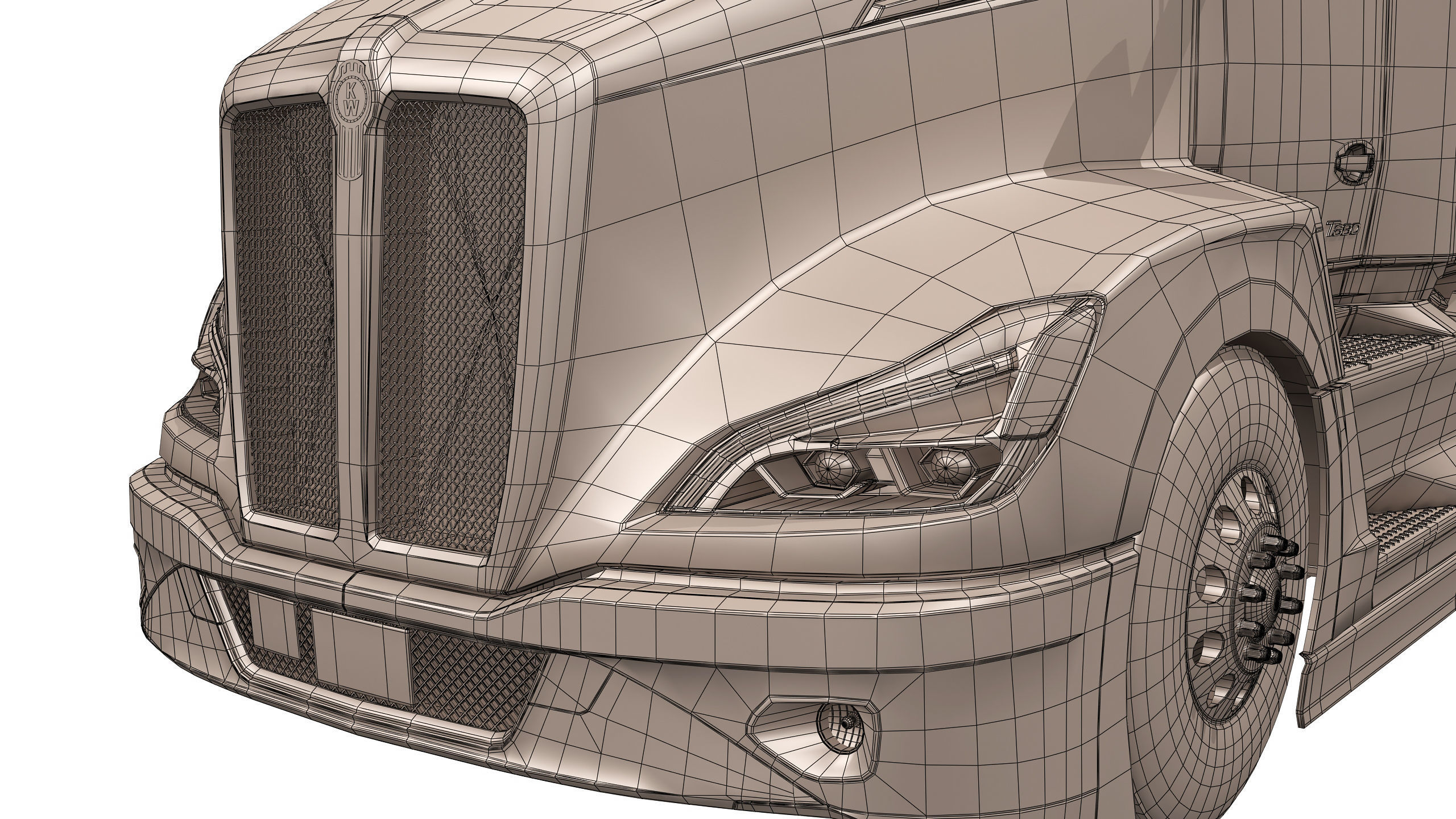 Kenworth T680 Next Gen 2023 3D model | CGTrader