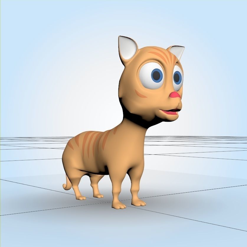 Cartoon Cat 3D model | CGTrader