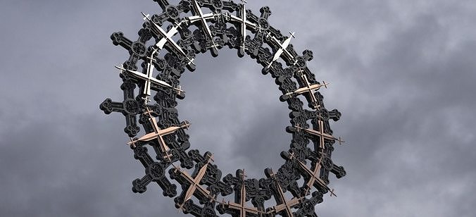 Vortex Golden Ring 5 3D model | CGTrader