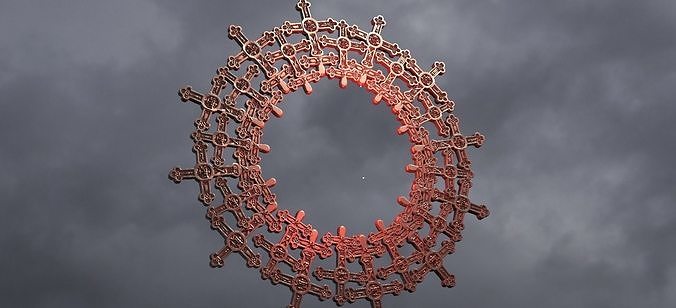 Vortex Golden Ring 7 3D model | CGTrader