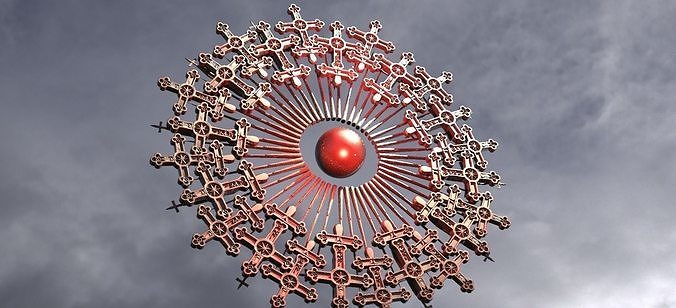 Golden Angel Vortex ring 1 3D model | CGTrader