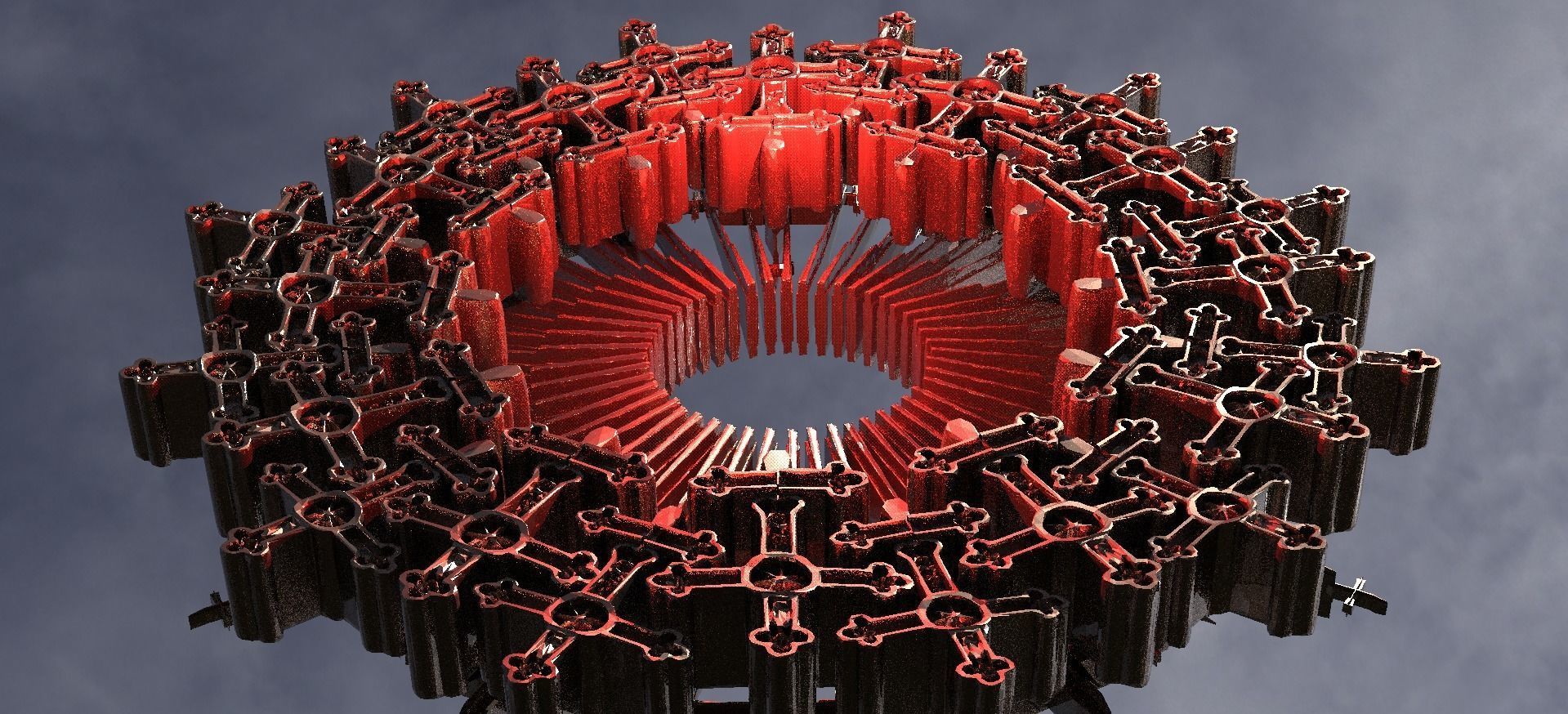 Golden Angel Vortex ring 8 3D model | CGTrader