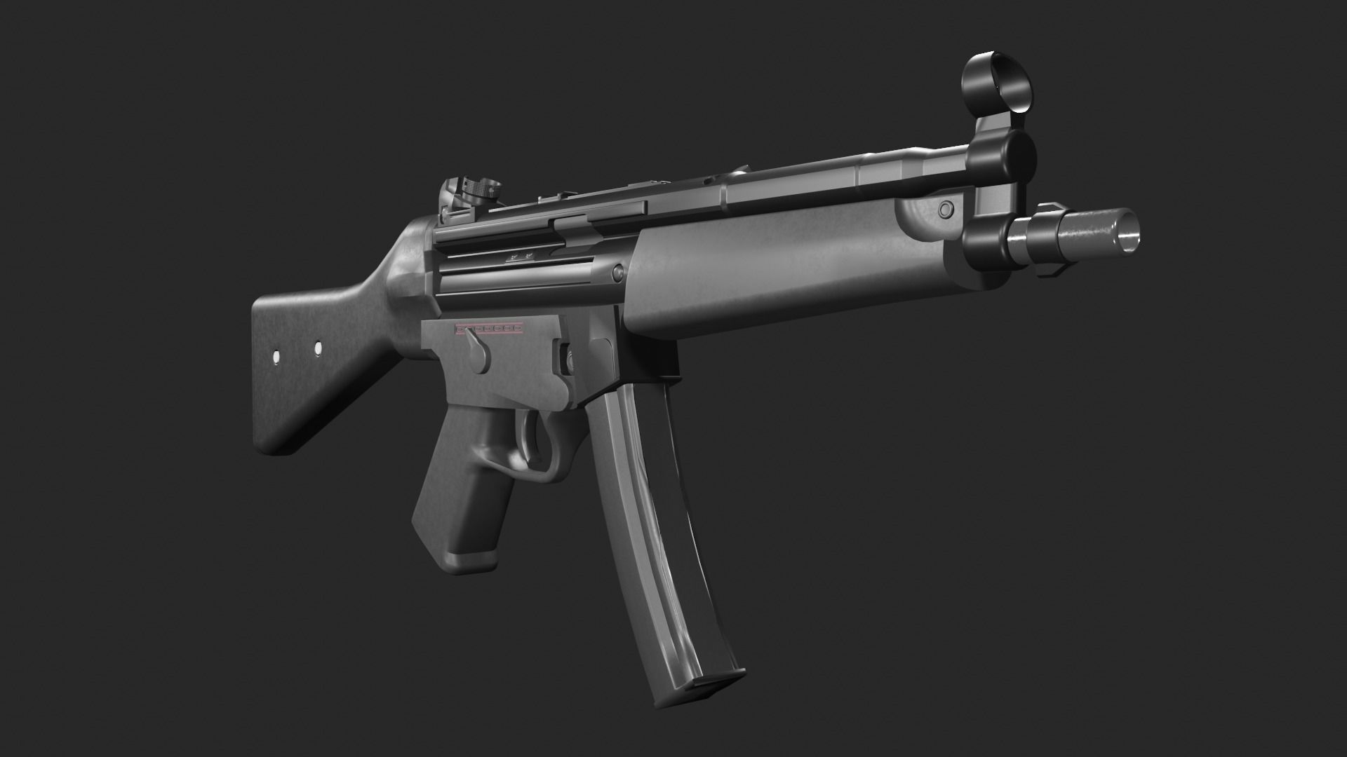 MP-5 MP5 SMG 3D model | CGTrader