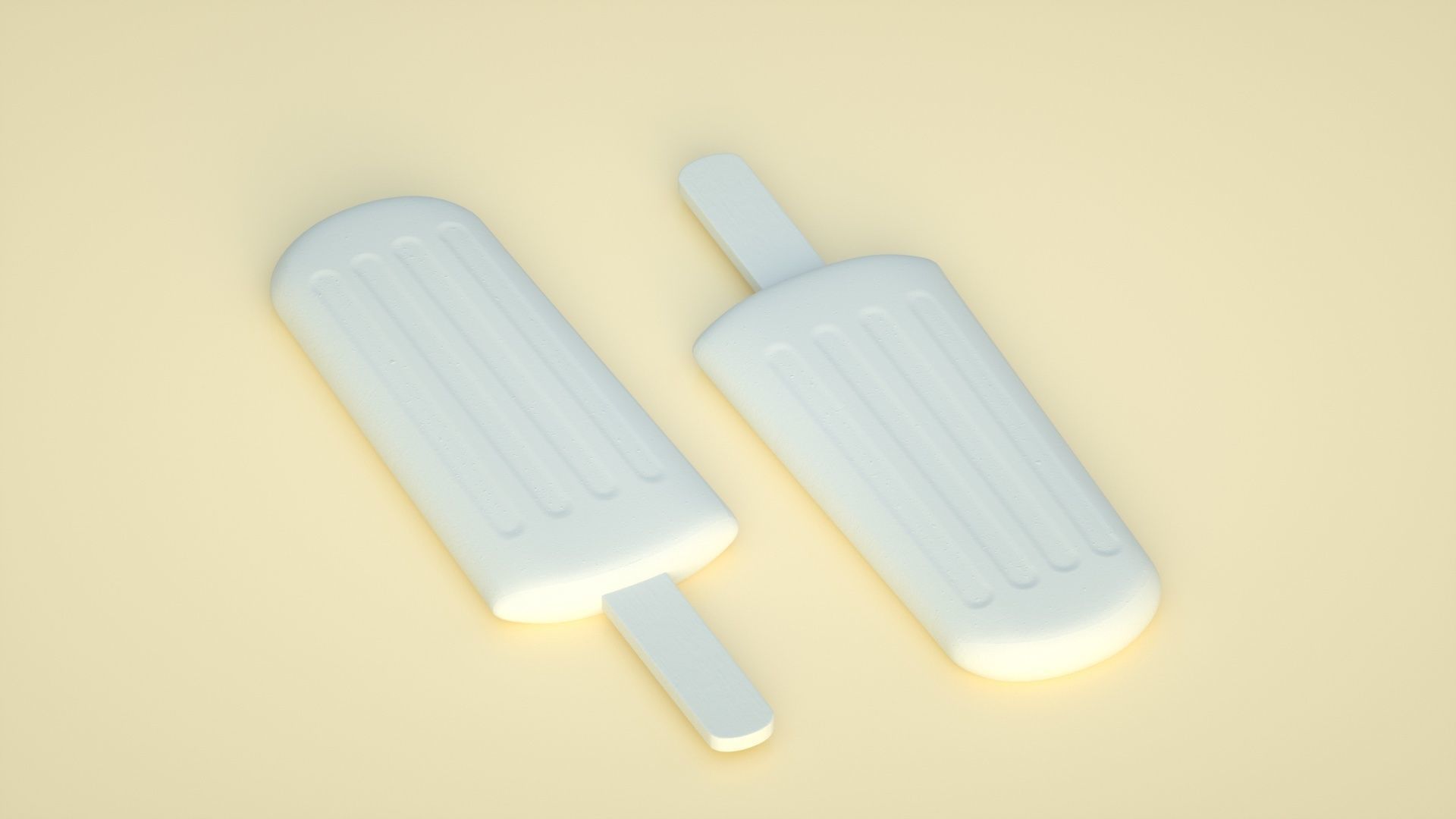 popsicle popsicle popsicle two popsicles 3D model | CGTrader
