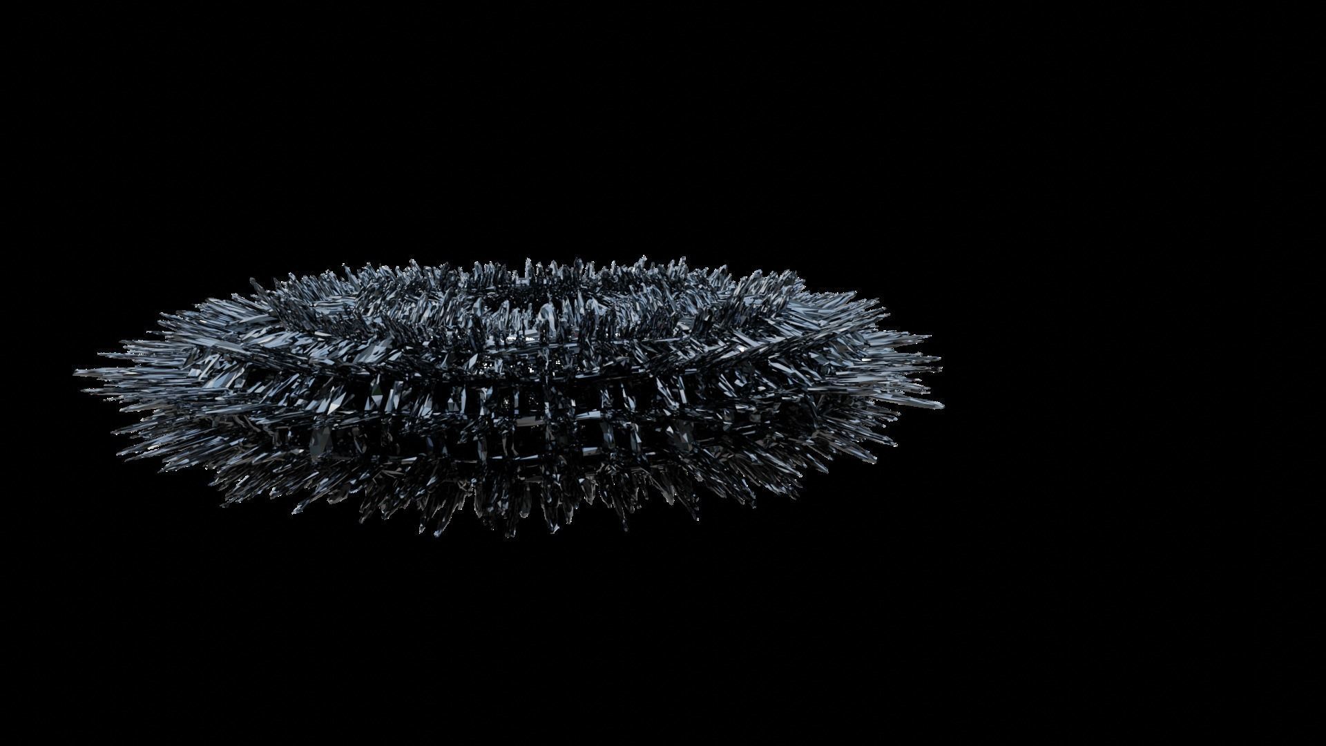 UFO in spike style in Blender 3d free VR / AR / low-poly 3D model ...