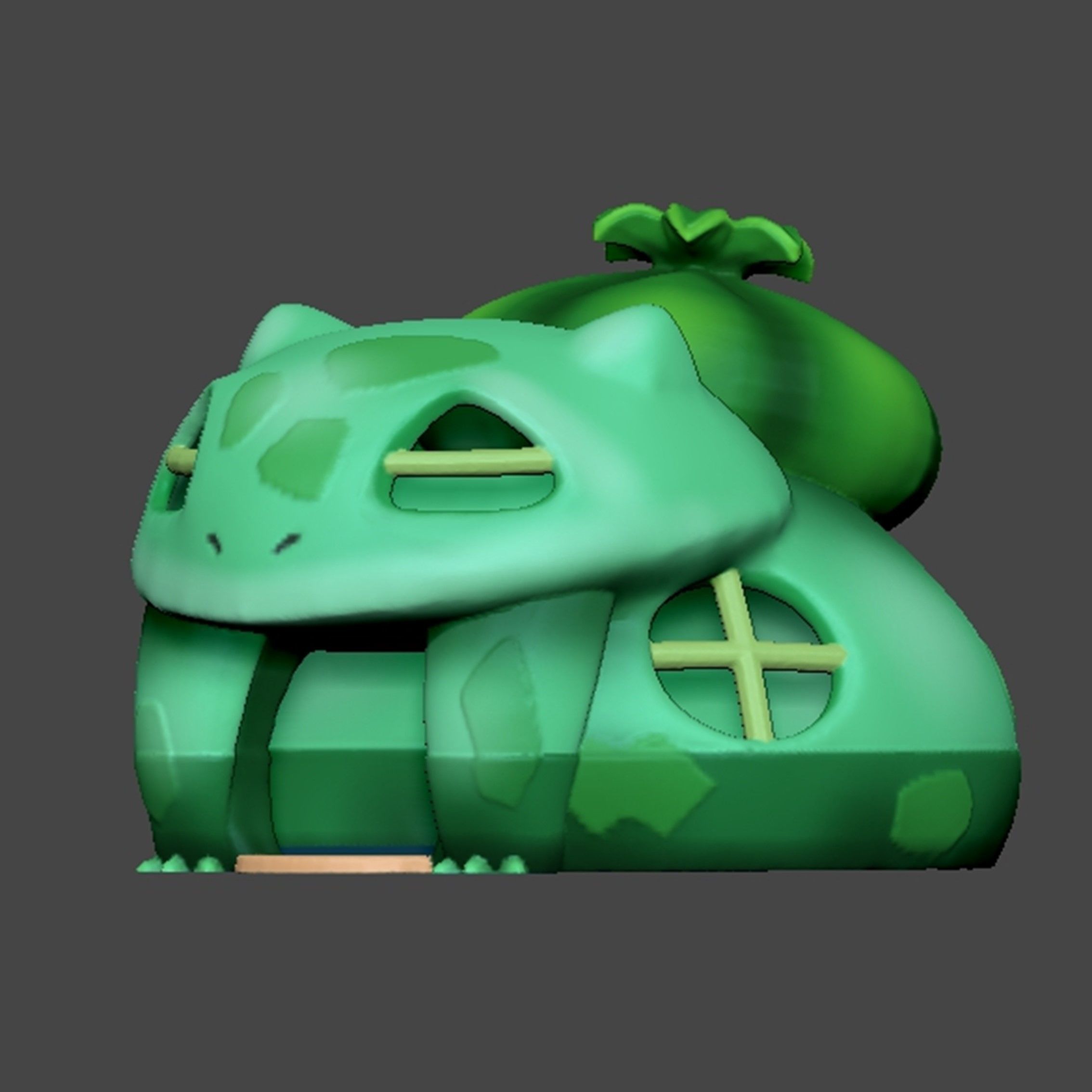 Pokemon Bulbasaur House 3D model 3D printable | CGTrader