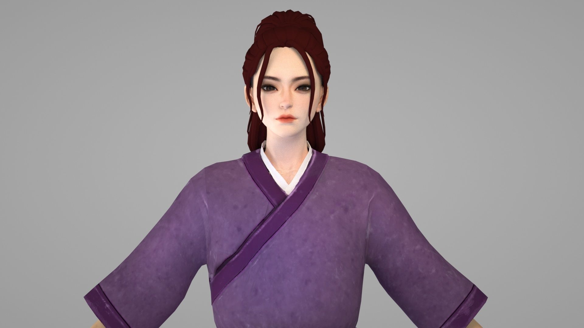 ancient chivalrous woman 3D model | CGTrader