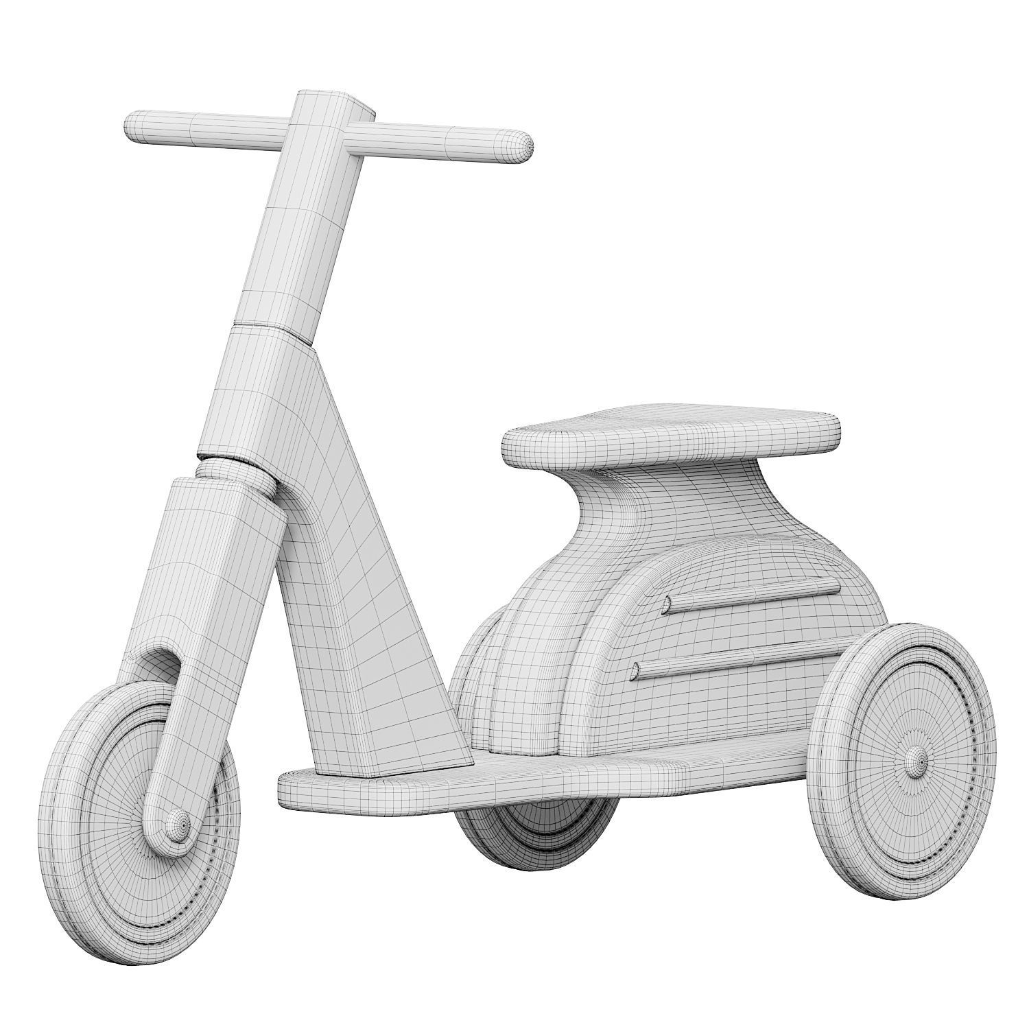 blue scooter 3D model | CGTrader