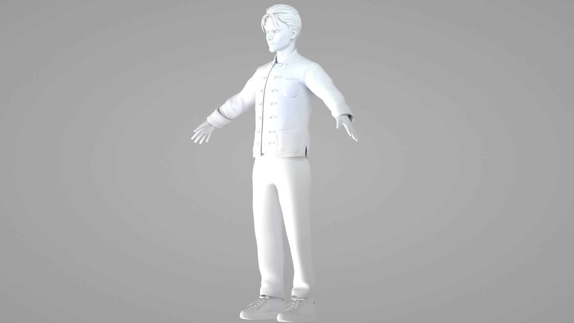 Martial artist master martial arts master magua 3D model | CGTrader